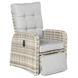 SonnenPartner SunnySmart Garten-Relax-Sessel Allianz Aluminium mit Kunststoffgeflecht vintage-taupe Loungesessel