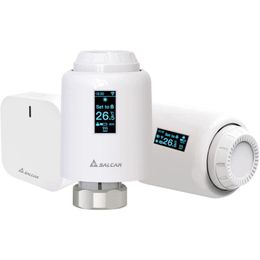 Salcar Smartes Heizkörperthermostat mit OLED-Display Kompatibel Amazon Alexa & Google Assistant Programmierbarem, Thermostat Display Tuya ZigBee Smartes