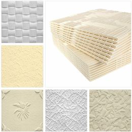 Deckenplatten 50x50cm Styropor eps 6 Dekore in 3 Farben, Marbet Deckenverkleidung: 10 m² / 40 Platten, Natura - mit Überlappung