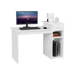 Yaheetech - Schreibtisch Bürotisch Computertisch mit Schubladen pc Tisch Laptoptisch für Home, 112 x 50 x 82 cm