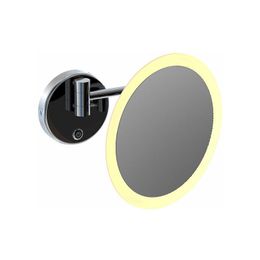Steinberg Serie 650 Kosmetikspiegel, LED-Beleuchtung, Touchsensor, dimmbar, 5-fach Vergrößerung, 6509030 - 6509030