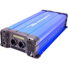 Solartronics Spannungswandler FS4000D 12V 4000 Watt reiner Sinus blau m. Display