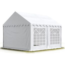 Party-Zelt Festzelt 4x4 m Garten-Pavillon -Zelt PVC Plane 700 N in weiß Wasserdicht - weiß