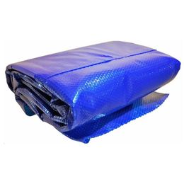 Solarfolie / Solarplane blau 400 my premium Zuschnitt oval 525 x 320 cm