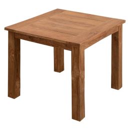 Teakholz-Tisch Abacus recyceltes Teak Gartentisch Holztisch 12 Größen zur Auswahl 100x100 cm - Inko