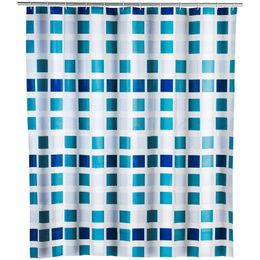 Duschvorhang Mosaik, 180 x 200 cm, Mehrfarbig, Polyethylen-Vinylacetat blau weiß - mehrfarbig - Wenko