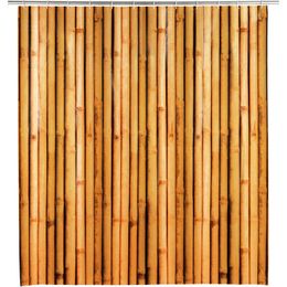 Duschvorhang Bambusa, 180 x 200 cm, Braun, Polyethylen-Vinylacetat braun - braun - Wenko