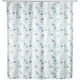 Duschvorhang Pioppo, Textil (Polyester), 180 x 200 cm, waschbar, Grün, Polyester mehrfarbig - grün - Wenko