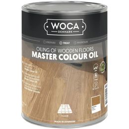 Meister Colour Holzöl Pflegeöl bietet Farbe und Schutz schwarz 2,5 Liter - Woca