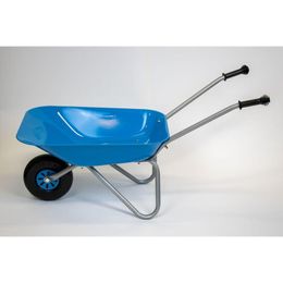 Metallschubkarre silber/blau ab 2,5 Jahren, Kinderschubkarre, 25 kg - Rolly Toys