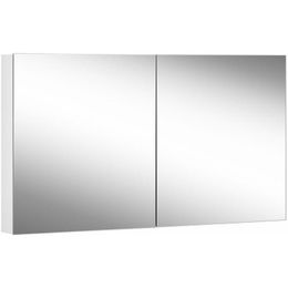 Easy Line Comfort Spiegelschrank, 2 Doppelspiegeltüren, 120x70x12cm, 177.120., Ausführung: CH-Norm/Korpus weiss - 177.120.01.02 - Schneider