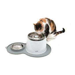 Cat'it - CATIT Combo Trinkstahl+ Teppich mit Feeder