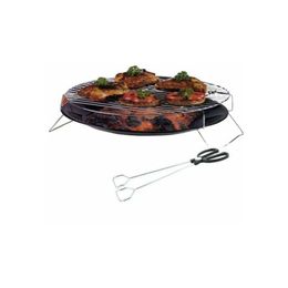 Maxxgarden - Barbeque Grill - Grillset Holzkohle - 36x36x20 cm - Schwarz - black