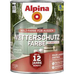 Alpina - Wetterschutzfarbe 2,5 l salbeigrün Wetterschutzfarbe