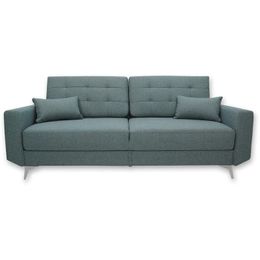 Vitalispa - Schlafsofa York Blau mit Schlaffunktion