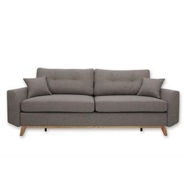 Sofa "Sidney" Braun mit Schlaffunktion Vitalispa