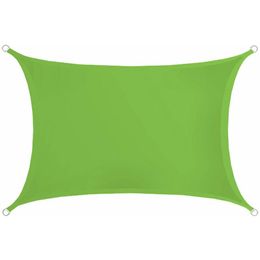 AMANKA UPF50+ uv Sonnensegel 2x3 Polyester Rechteck Wasserabweisend Garten Balkon Grün - grün