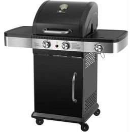 Brockton 2+1 Gasgrill Schwarz/Silber AY0574 110 x 112 x 59 cm - El Fuego