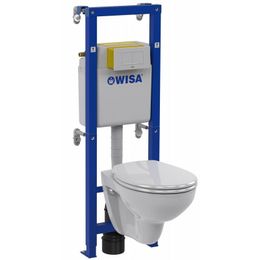 WISA Wand-WC Komplett-Set XT No.1 inkl. Vorwandelement Wandtiefspül-WC Toilette