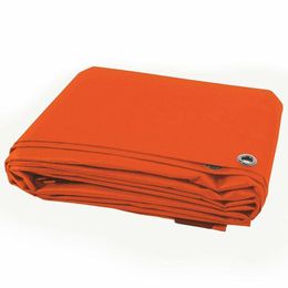 Floordirekt - Abdeckplane 80 g/m² Orange 6 x 8 m - Orange