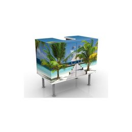 MICASIA Waschbeckenunterschrank - Catwalk To Paradise - Badschrank Größe: 55cm x 60cm