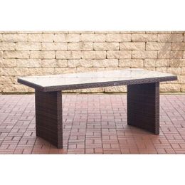 CLP Polyrattan Tisch Avignon braun-meliert 180 cm