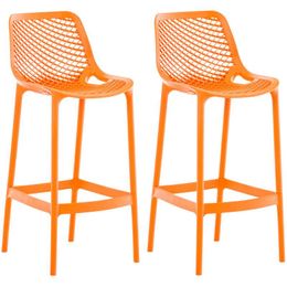 CLP - 2er Set Outdoor Barhocker Air orange