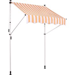 CLP - Klemm-Markise Westerly 150x120 cm weiß/gelb