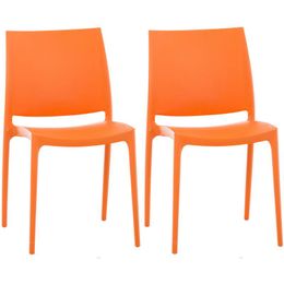 CLP 2er Set Stühle Maya orange
