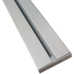 Bestlivings Vorhangschiene silber aus Aluminium, alle Längen bis 480cm möglich, Flache Gardinenschiene ( 7mm ), 1- / 2-/ 3- /4-läufig inkl. Vorhanggleiter