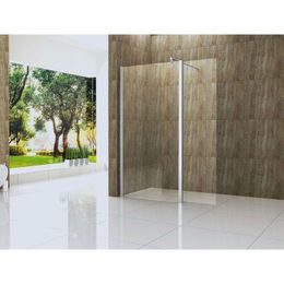ALPHABAD - Bewegliches Seitenteil für Duschwand vacante (30 cm) - Klarglas