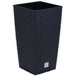 Prosperplast 49 -Liter -Zeit Pot mit Einsatz 32,5 x 32,5 x 61 cm in Anthrazitfarbe