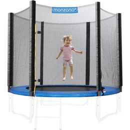 Sicherheitsnetz Trampolin ø 183/244/305/366/427 cm 6-8 Stangen UV-beständig Trampolinnetz Trampolinschutz 366 cm - Monzana