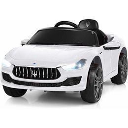 Costway - 12V Maserati Kinderauto mit 2,4G-Fernbedienung, 3 Gang Elektroauto 3-4,5km/h mit Musik, Hupe, MP3 und led Scheinwerfer, Kinderfahrzeug für