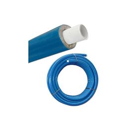 HEIMA-PRESS Iso - Mehrschichtverbundrohr 26 x 3 mm / blau - 6 mm Isolierstärke - Rolle 25 m 1m/3,32 EUR