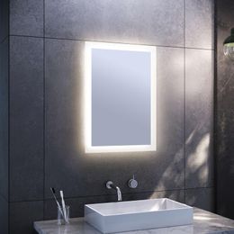 Sonni - Badspiegel mit led Beleuchtung Badezimmerspiegel Wandspiegel Lichtspiegel 50x70