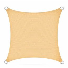 EstexoH&G Sonnensegel Sonnenschutzsegel Sonnenschutz UV-Schutz Schattenspender Sonnendach Beige / 5x5m (Quadrat)