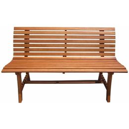 Spetebo - Holz Parkbank moreno - 3-Sitzer / 140 cm - fsc Eukalyptus geölt Sitz Park Bank massiv