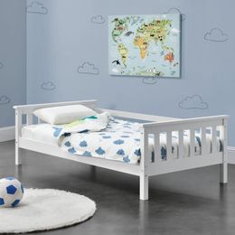 [en.casa] - Kinderbett Nuuk 80x160 cm Weiß Weiß