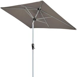 Doppler Active Auto Tilt 210 x 140 cm Sonnenschirm 5 Farben Balkonschirm Mittelmast 457460 846 Greige