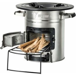 BBQ-Toro - Raketenofen rakete 2, Edelstahl Rocket Stove