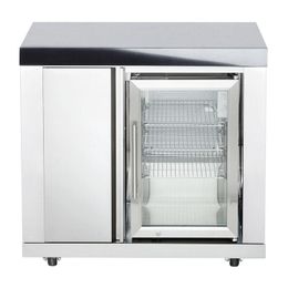 Allgrill Top-Line modulare Outdoorküche Edelstahl Modul 6 Schrank/Kühlschrank 63 Liter