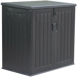 Garten-Truhe aus Harz Gardiun Soften 775 Liter Gasdruckstoßverschluss 116x71x109/112,5 cm Schwarz