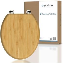 Schütte Schütte - Bambus WC-Sitz natural bamboo, Toilettendeckel, Klodeckel, WC-Sitz, Klobrille, Toilettensitz, WC-Deckel, toilet seat - Braun