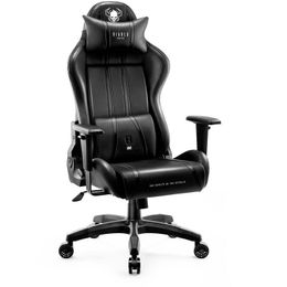 X-One 2.0 Gaming Stuhl Computerstuhl ergonomischer Bürostuhl Gamer Chair Schreibtischstuhl Schwarz-Schwarz - Normal Size - Diablo