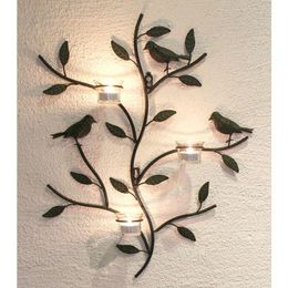 DanDiBo Wandteelichthalter 131002 Teelichthalter Metall 57 cm Wandleuchter Kerzenhalter