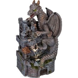 stilista - Gartenbrunnen Drache 34x23x50 cm