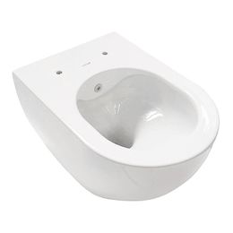 Creavit - Design RimOff Hänge wc mit Taharet/Bidet/Dusch-WC Funktion Weiß - Weiß