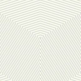 Grafik Tapete Profhome 375222 Vliestapete leicht strukturiert mit geometrischen Formen matt weiß silber 5,33 m2 - weiß