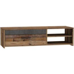 Newfurn - tv Lowboard Old Wood Vintage Old Wood Vintage tv Schrank Modern - 120x31,8x42,1 cm (BxHxT) - Fernsehtisch tv Board Rack - [Zorka.two]